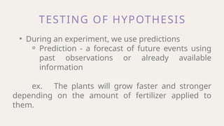 Scientific Investigation for Grade 7 Students | PPTX