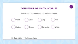 Pastel Simple Countable Uncountable Nouns Educational Presentation.pptx