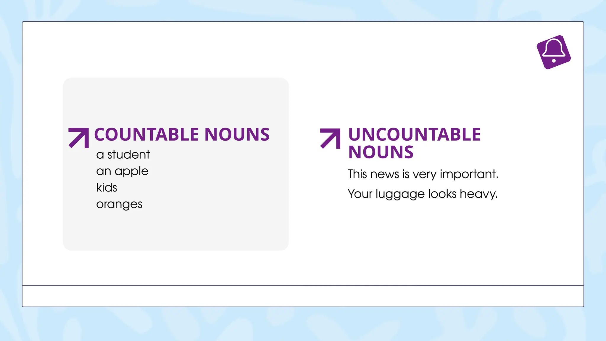 Pastel Simple Countable Uncountable Nouns Educational Presentation.pptx