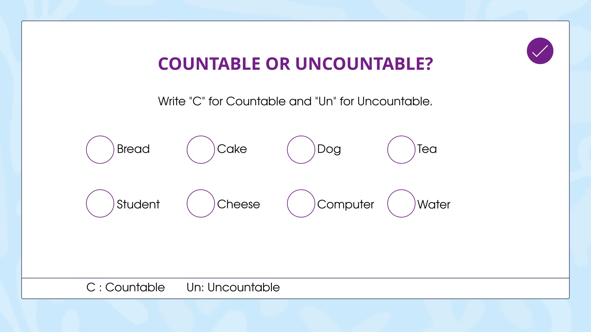 Pastel Simple Countable Uncountable Nouns Educational Presentation.pptx
