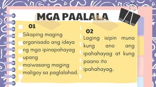 pagbasa module 6 mabisang paraan ng pagpapahayag | PDF