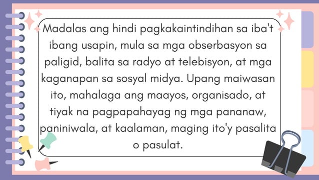 pagbasa module 6 mabisang paraan ng pagpapahayag | PDF
