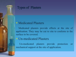 Pastes, plasters and glycerogelatins | PPTX
