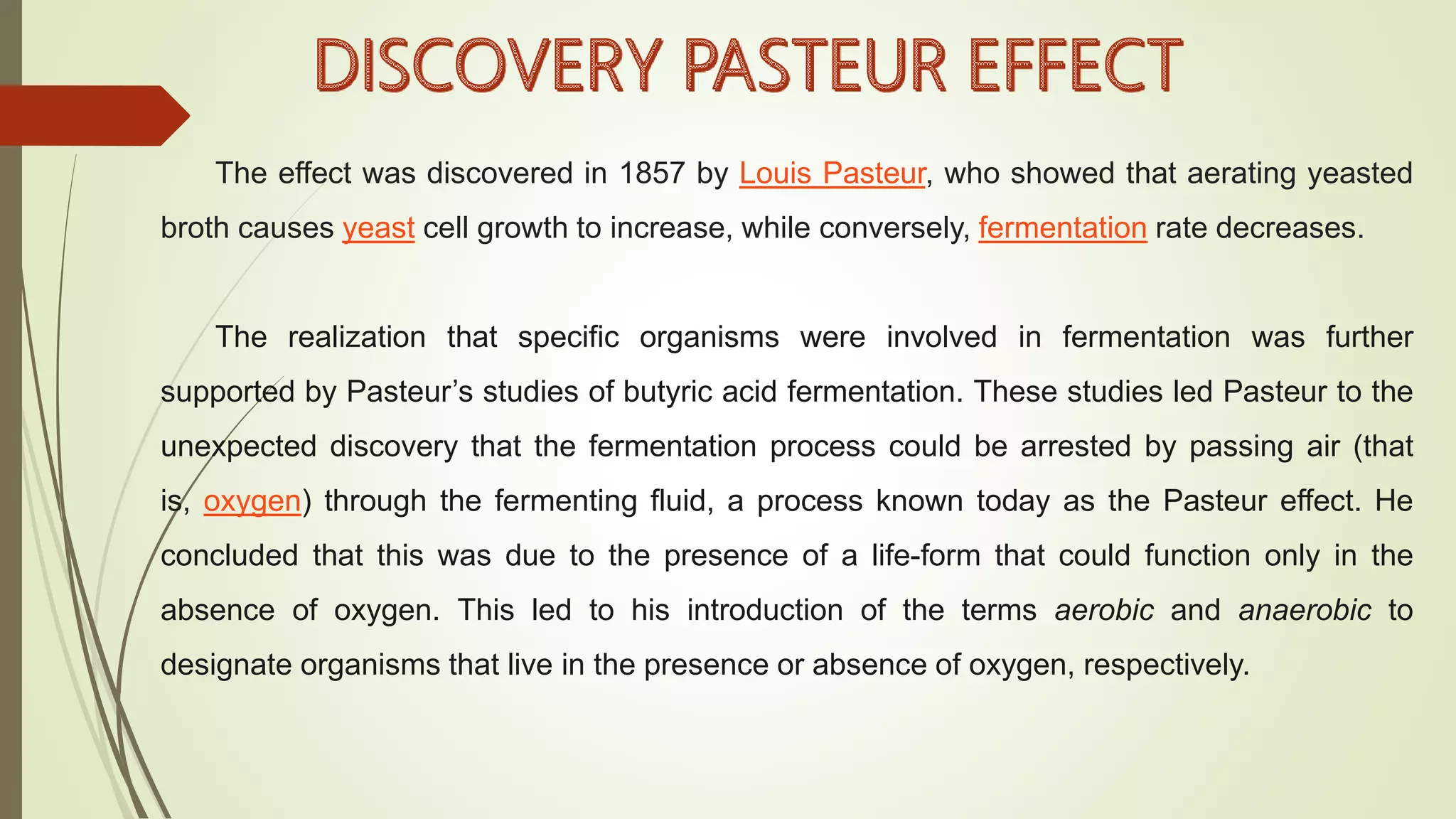 Pasteur Effect Pptx