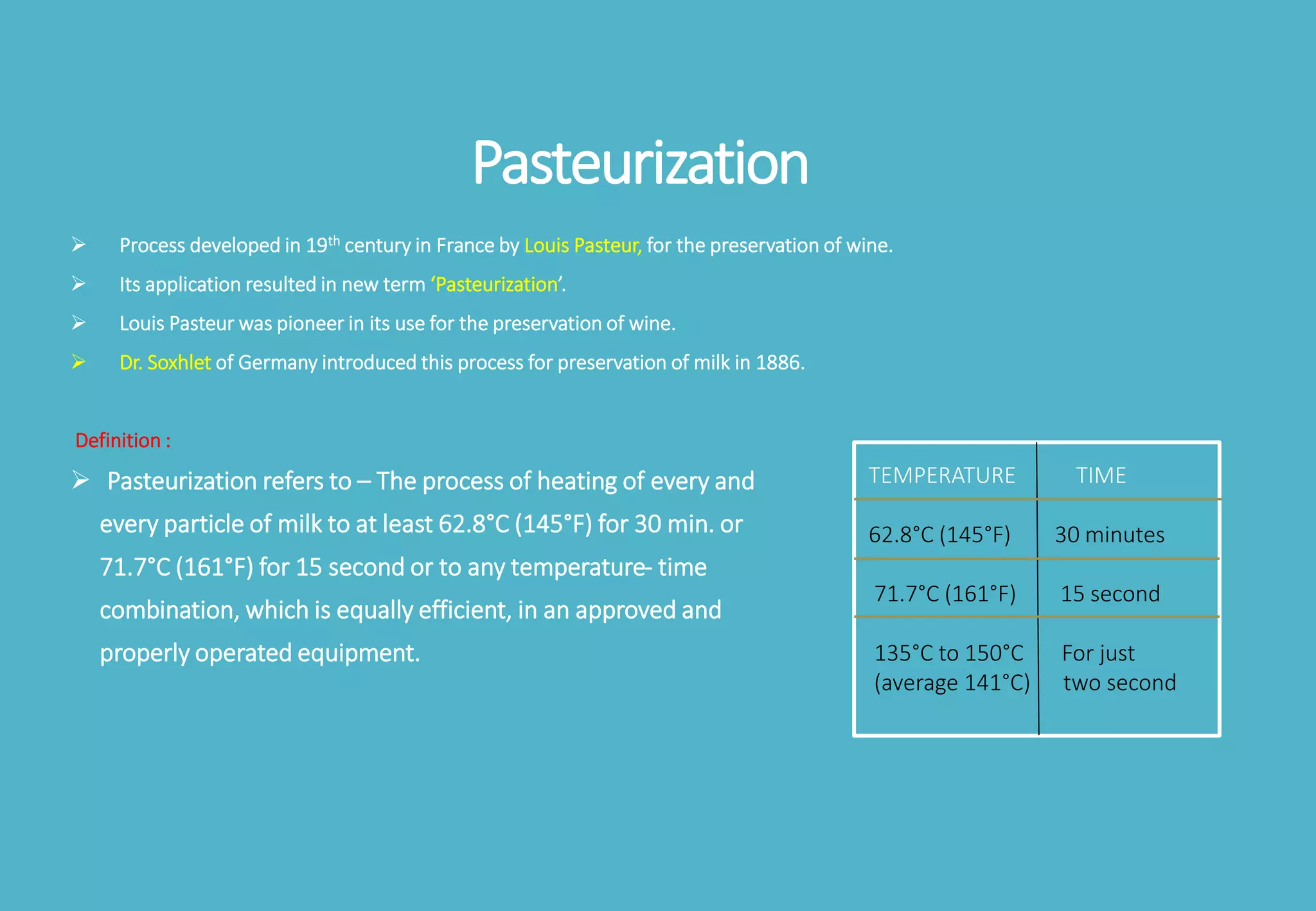 PASTEURISATION | PPTX