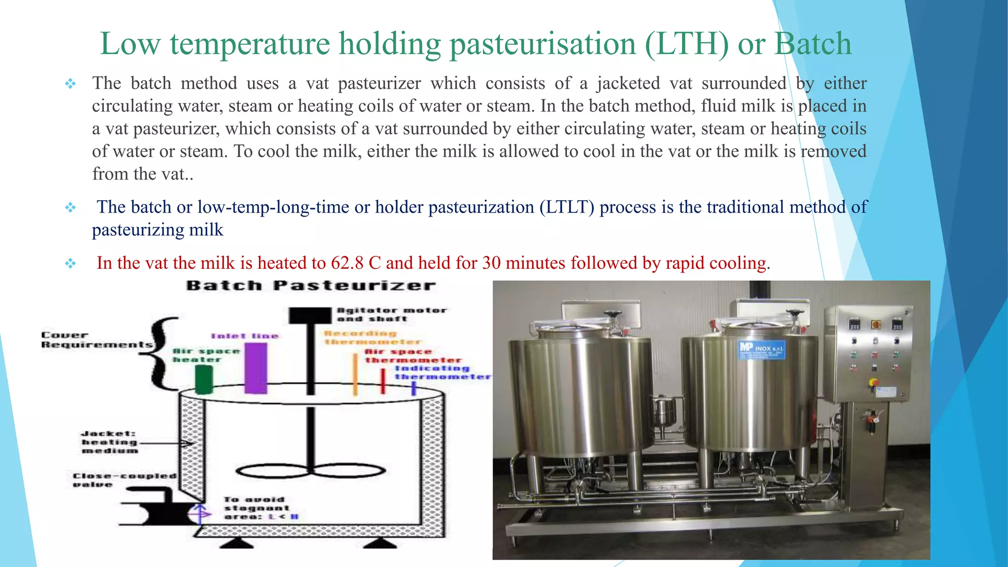 Pasteurisation of food product | PPTX