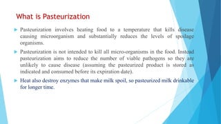 Pasteurisation of food product | PPT