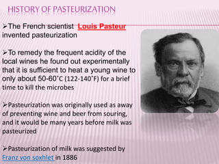 Pasteurization History