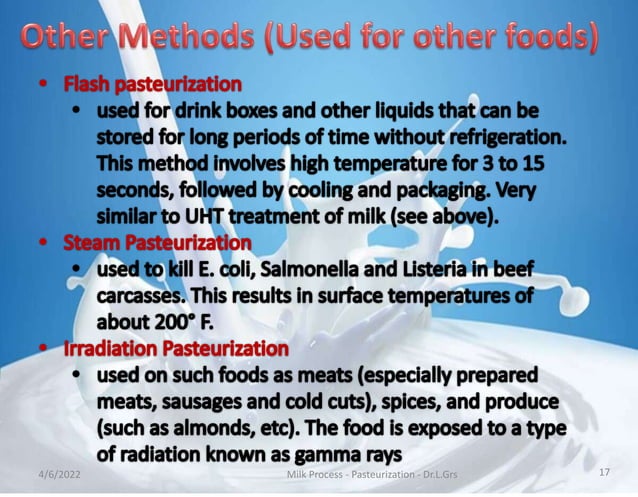 Pasteurization | PPTX