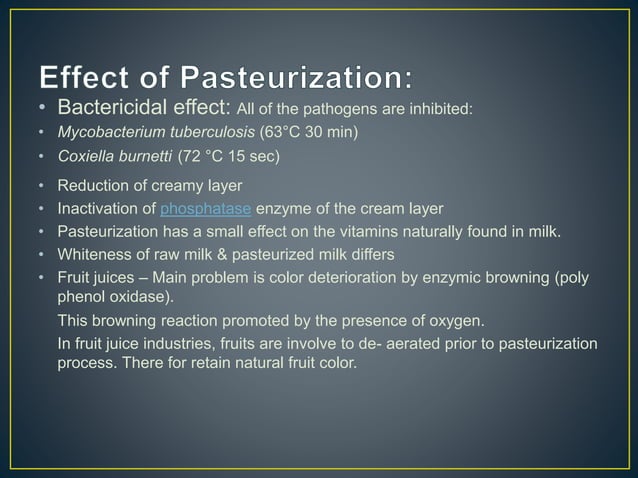 Dairy Pasteurization Process | PPTX