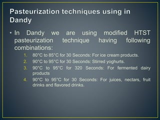 Dairy Pasteurization Process | PPTX