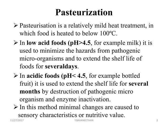 Pasteurization | PPTX | Chemistry | Science