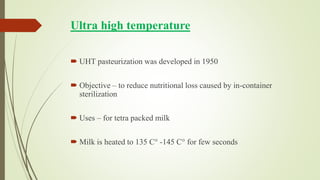 Milk pasteurization | PPTX