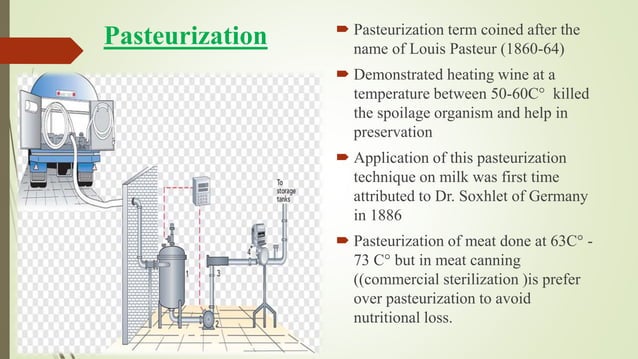 Milk pasteurization | PPTX | Chemistry | Science