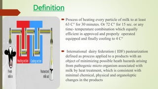 Milk pasteurization | PPTX