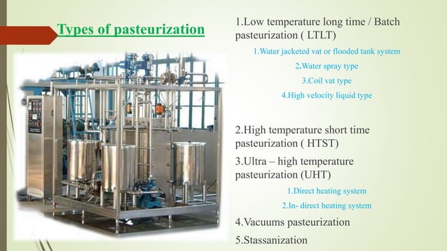 Milk pasteurization | PPTX | Chemistry | Science
