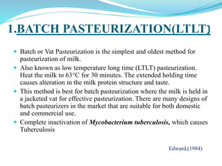 Pasteurization(suraj) | PPTX