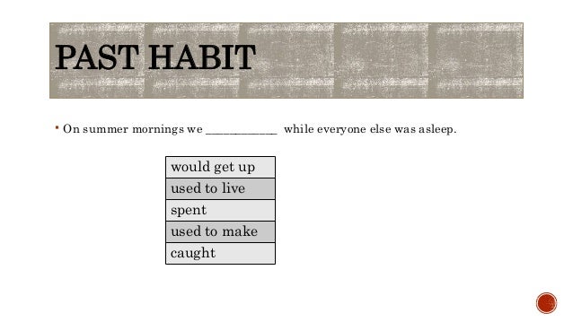 Past habit – used to