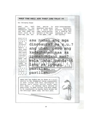 Pastilan Magazine No. 1 | PDF