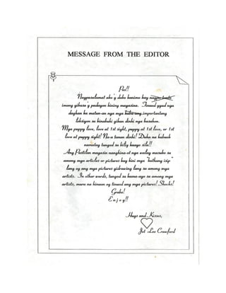 Pastilan Magazine No. 1 | PDF