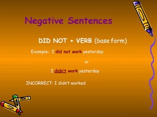 Past indefinite tense/ Past simple tense | PPTX
