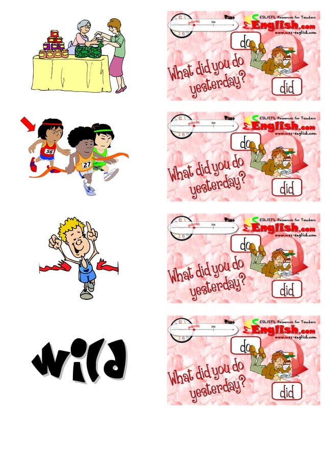 Past irregular cards | PDF