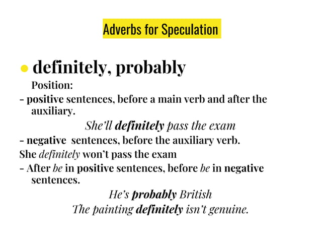 Past Modals for Speculation and Deduction | PPTX