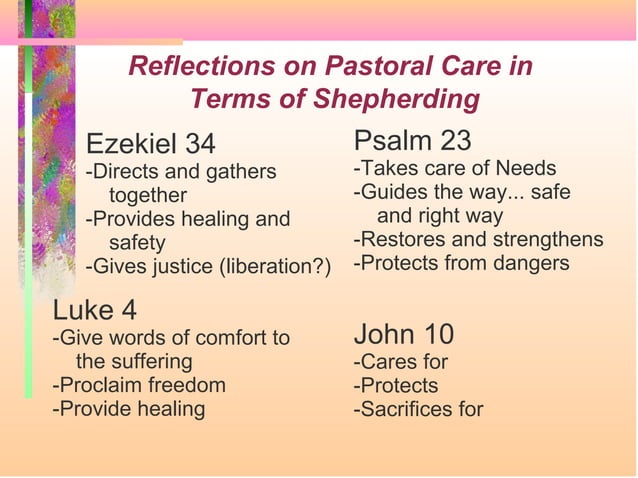 History and Foundations of Pastoral Care | PPT | Christianity ...