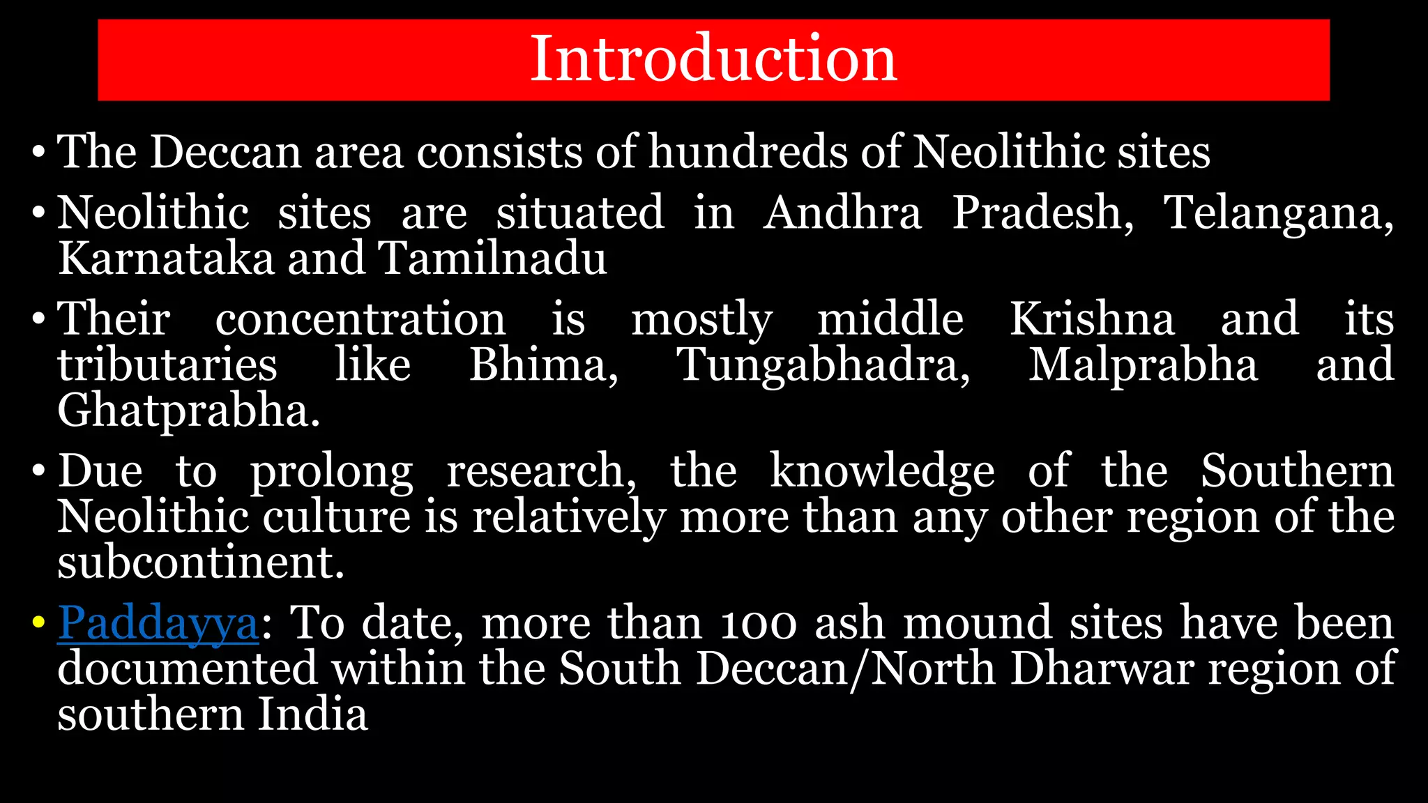Pastoral Communities f Deccan- Ash Mound and Village sites of Karnataka ...