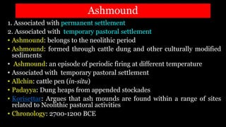 Pastoral Communities f Deccan- Ash Mound and Village sites of Karnataka ...