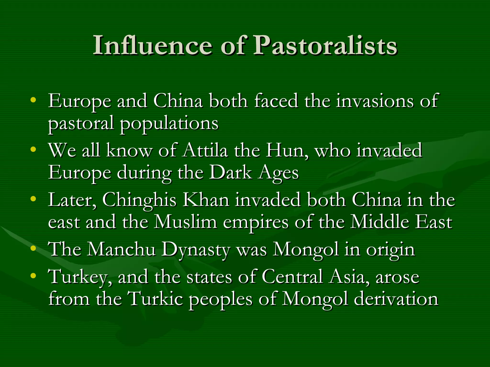 Pastoralists: Tribes into Chiefdoms? | PPT