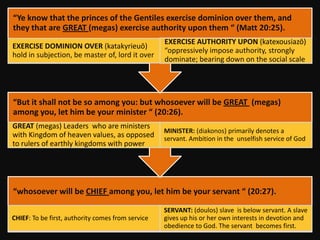 Pastor as Servant Leader (From All Nations Leadership Institute) | PPTX