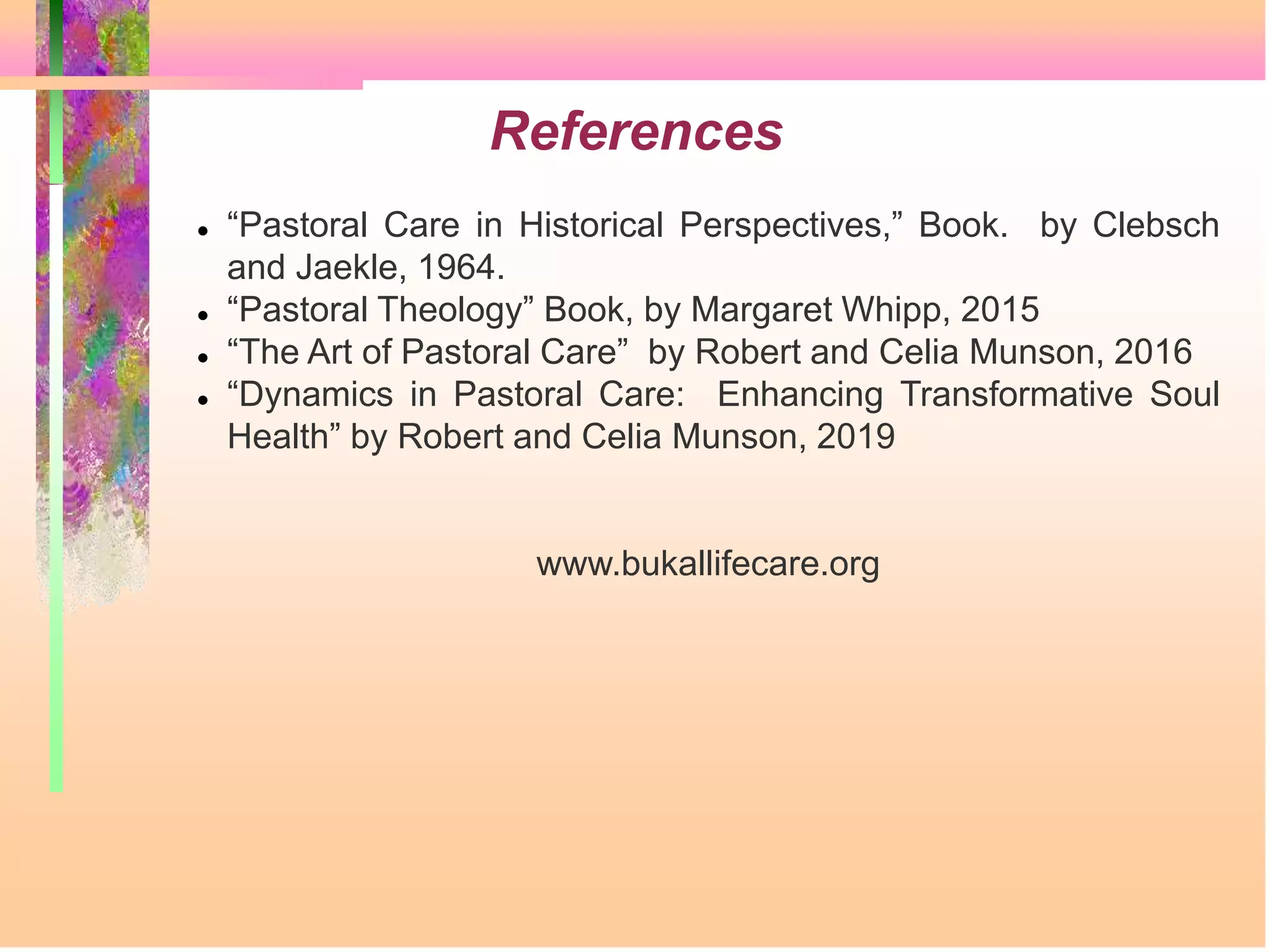 Pastoral Theology--- How and Why We Care | PPT