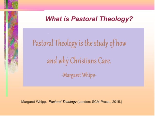 Pastoral Theology--- How and Why We Care | PPT | Christianity ...