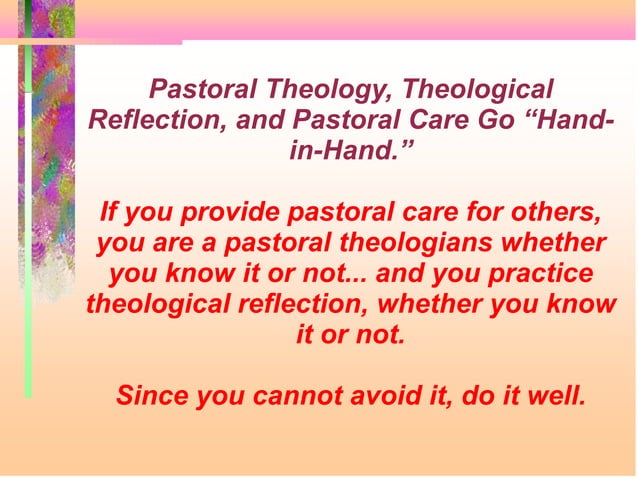 Pastoral Theology--- How and Why We Care | PPT | Christianity ...