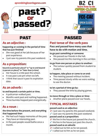 PAST or PASSED? | PDF