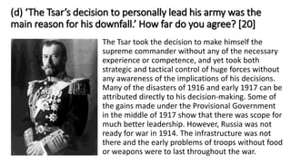 CAMBRIDGE AS HISTORY: PAST PAPER EXPLAINED. THE ORIGINS OF WORLD WAR 1 ...