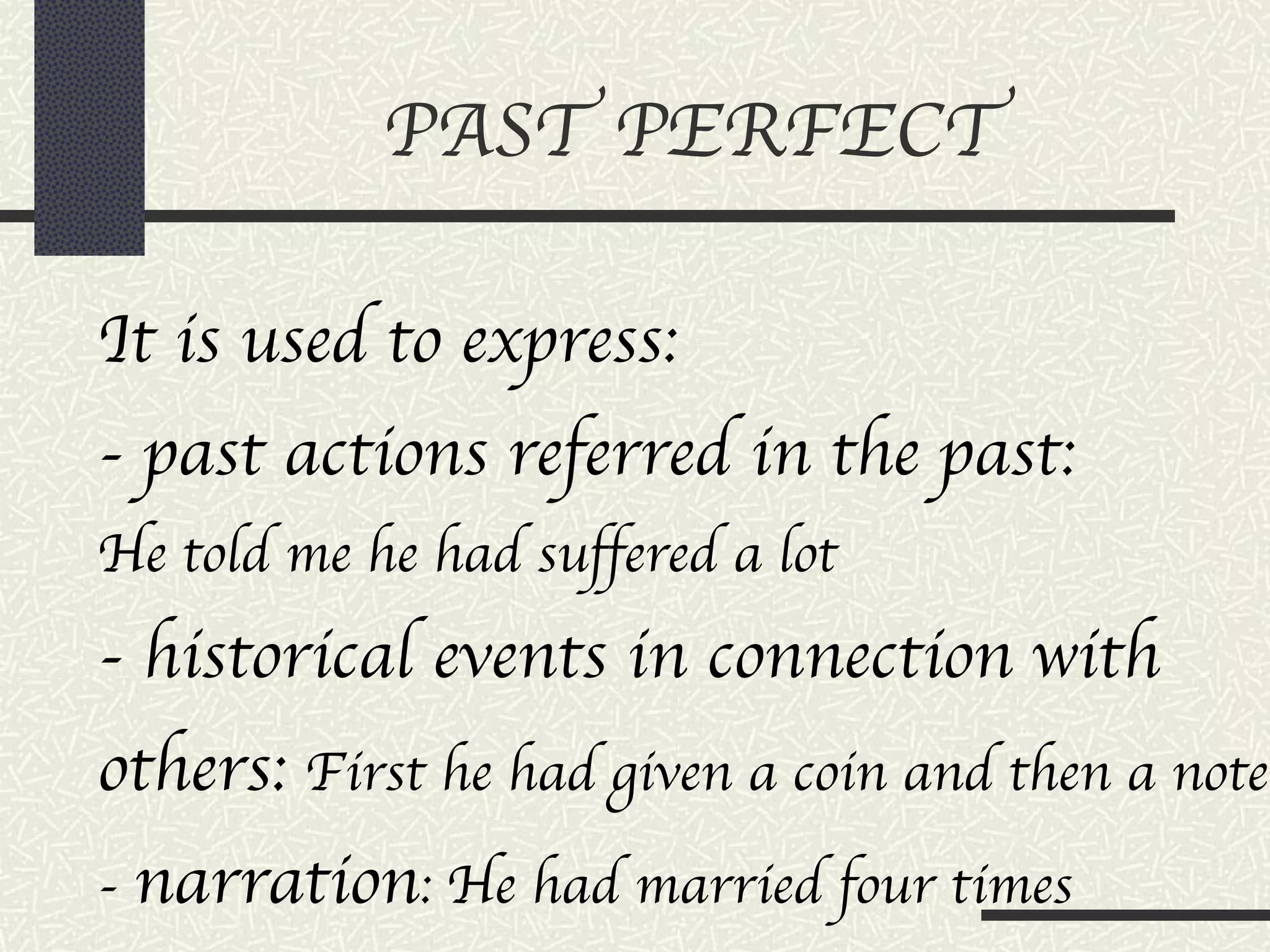 Past perfect | PDF