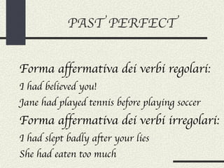 Past perfect | PDF