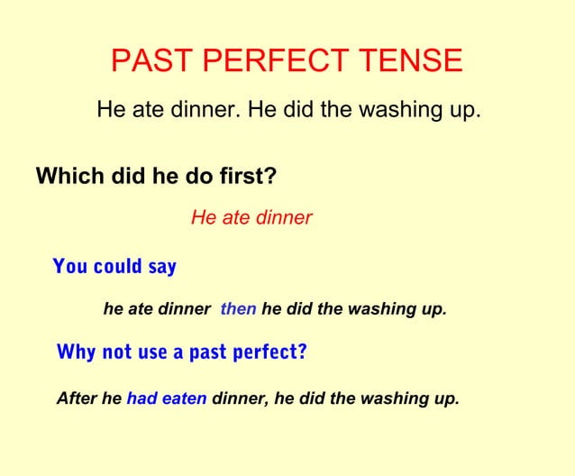 Past Perfect examples | PPT