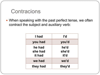 Past perfect tense | PPTX