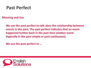 Past perfect | PPTX