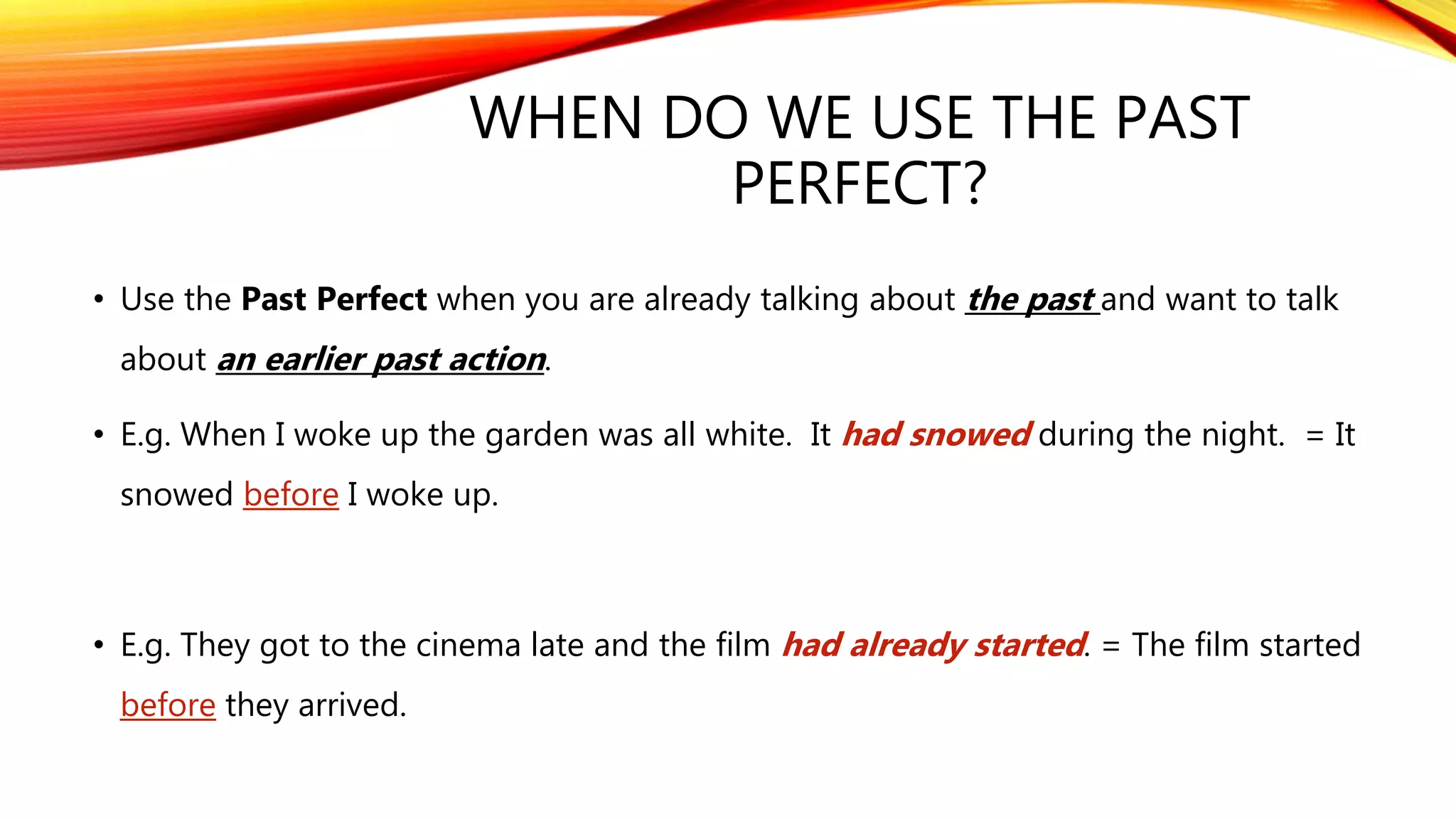 Past perfect | PPT
