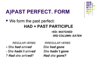 Past Perfect pdf usage and exercises about it | PPT