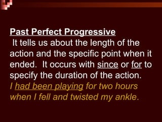 Past perfect and continuous | PPT