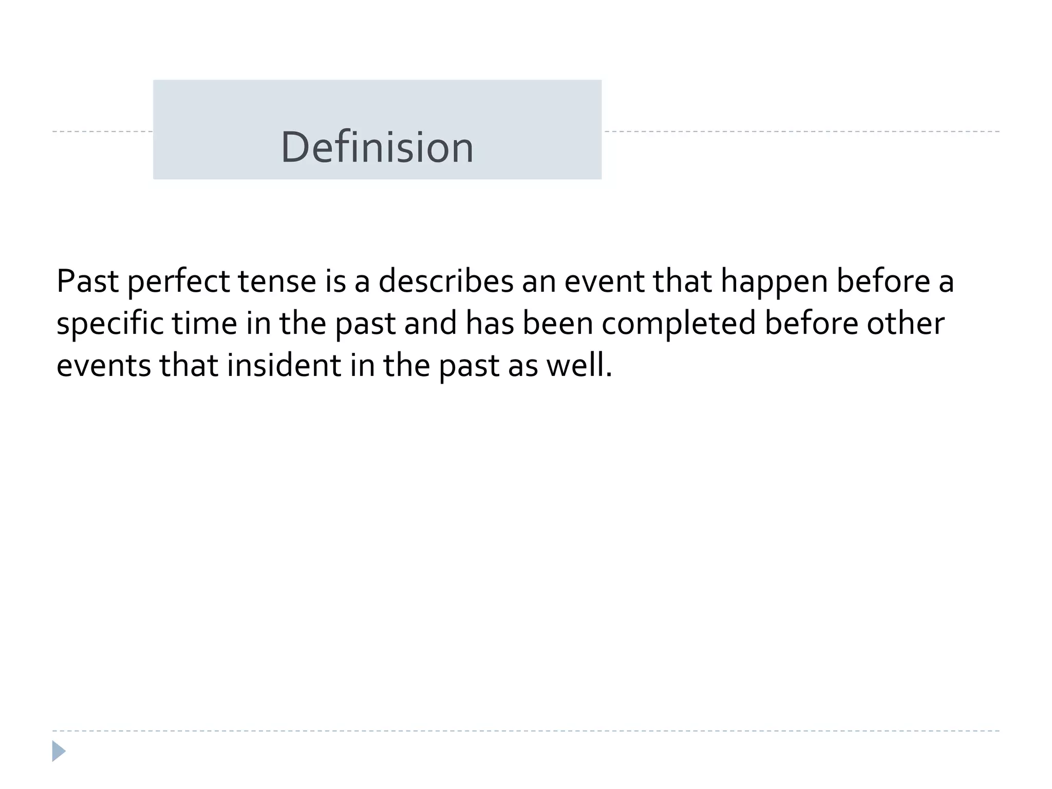 Past perfect english | PPTX