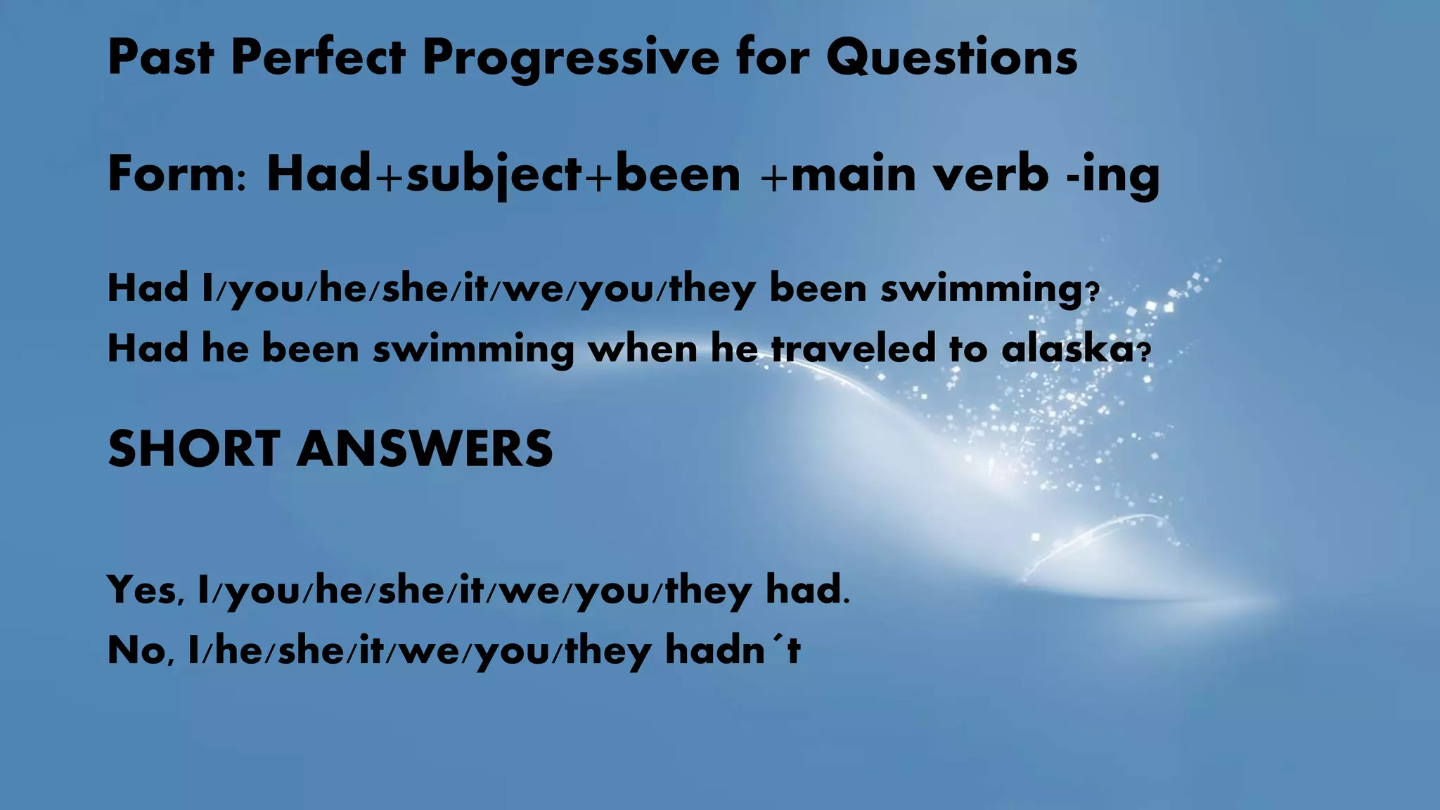 Past perfect progressive | PPTX