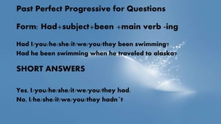 Past perfect progressive | PPTX