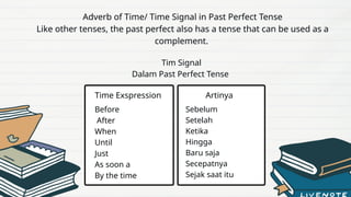 PAST PERFECT TENSE STRUCTURE GRAMMAR BAHASA | PPT