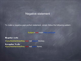 Past perfect tense | PPT